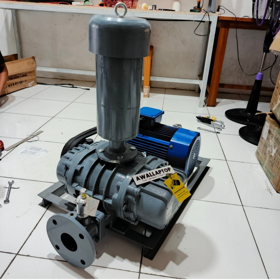 Jual aerator 65wmb root blower 4.2kubik/menit 4kw 3ph 250.000L/H ...