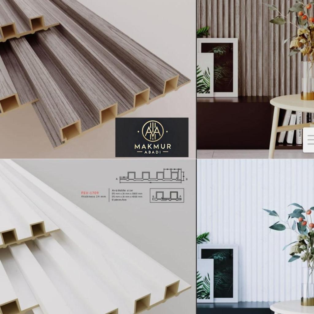 Jual WALL WPC WOOD PANEL WALLPANEL WPC PVC KAYU DINDING UKURAN 16.5CM x 2,9 METER KETEBALAN 23.5 ...