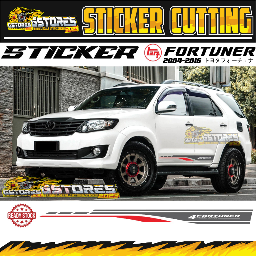 Jual cutting sticker toyota fortuner lama 2004-2016 sticker variasi ...