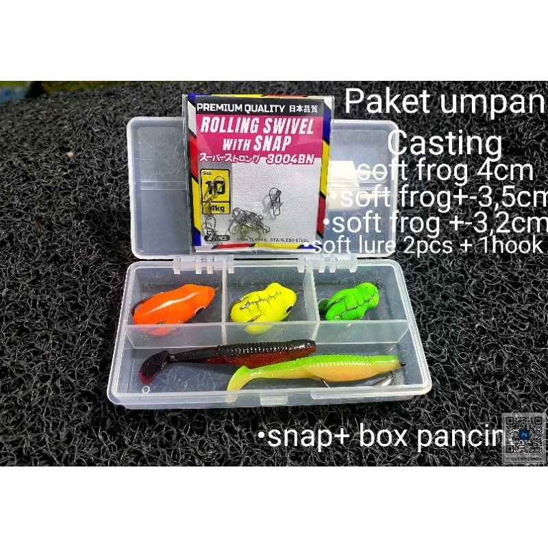 Jual Paket umpan casting gabus dan toman plus box | Shopee Indonesia