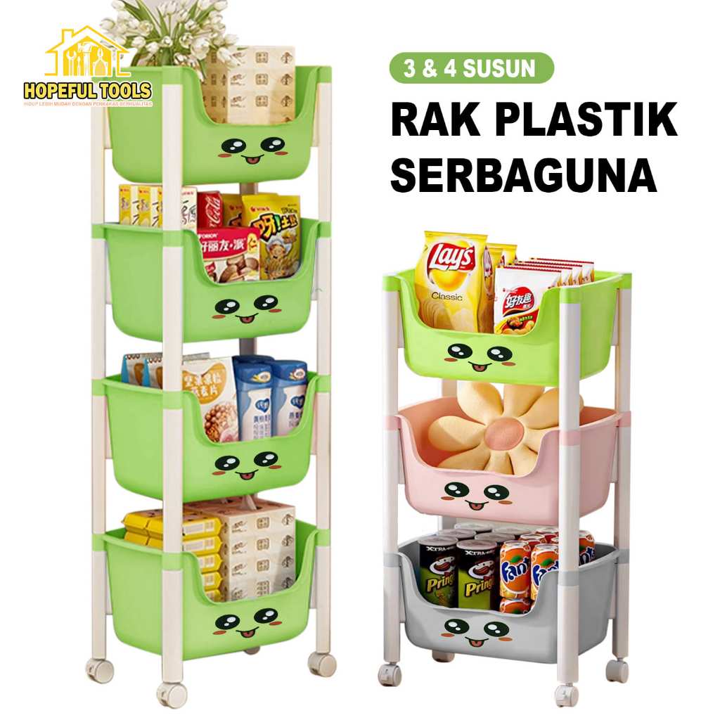 Jual Rak Plastik Serbaguna / Rak Mainan Anak / Rak Susun Serbaguna ...