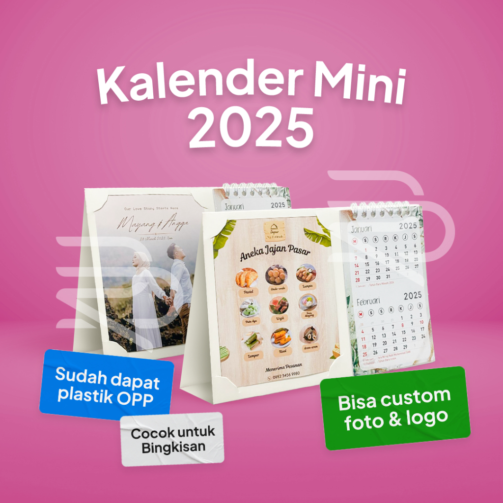 Jual Kalender 2025 Mini (Bisa Pasang Foto Sendiri) - Kalender Mini ...