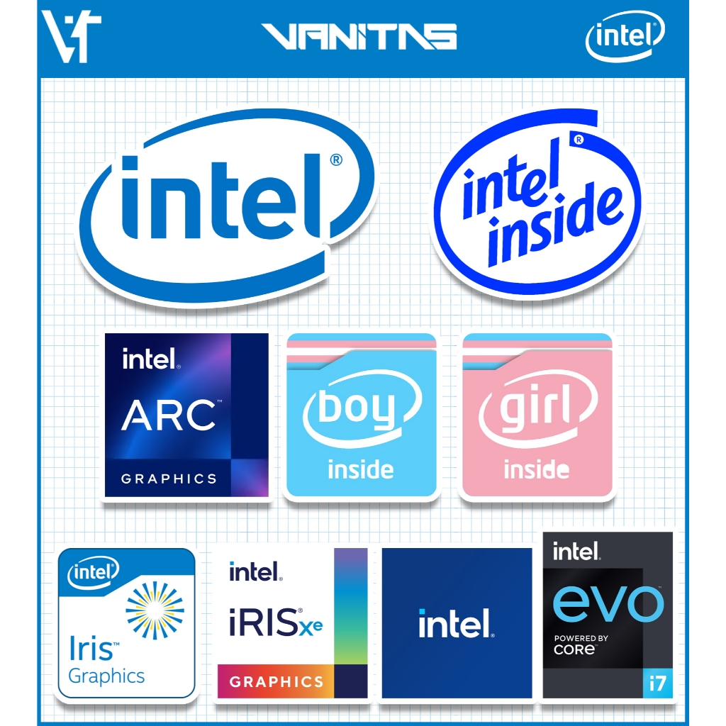 Jual Stiker/Sticker | Logo Intel | Sticker HP Aesthetic | Shopee Indonesia