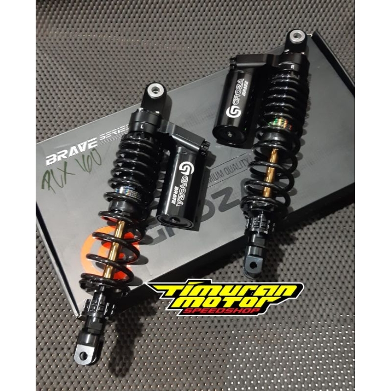 Jual SHOCK GROZA BRAVE SERIES PCX 160 BLACK AS GOLD 365 MM | Shopee ...