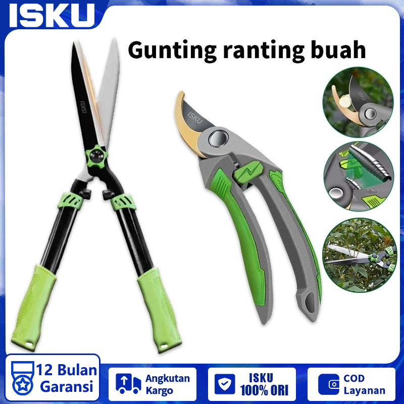 Jual ISKU Gunting Dahan 8 Inch/Ranting Bunga Tanaman Gunting Kebun Dan Taman/Pruning Shears Alat ...