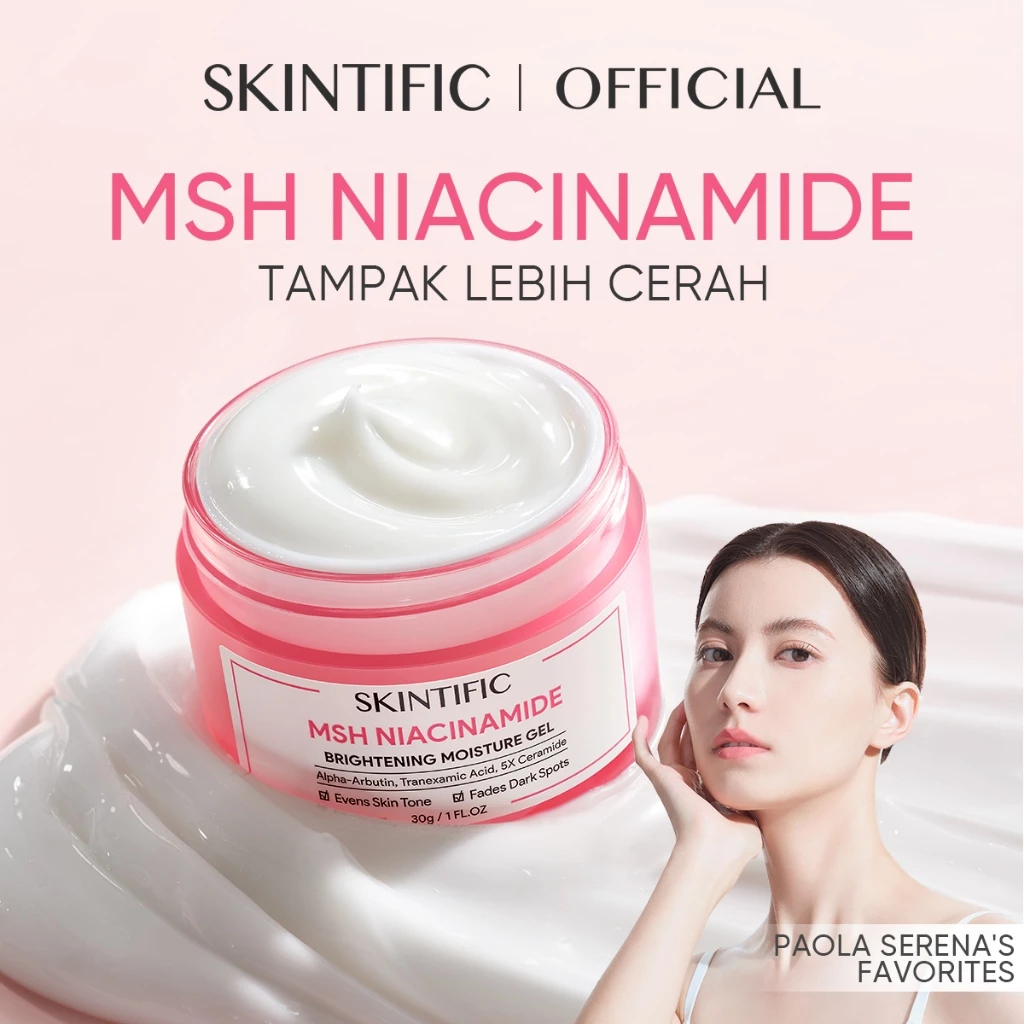 Jual SKINTIFIC - MSH Niacinamide Brightening Moisturizer Gel 30g Cream ...