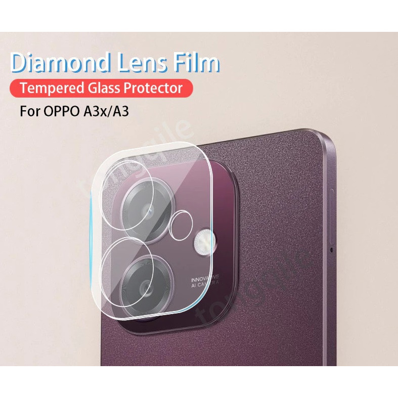 Jual TEMPERED KAMERA OPPO A3 A3X A5i A60 FRAME CAMERA FULL COVER KAMERA ...