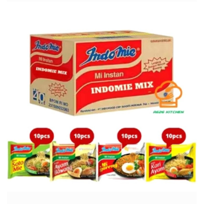Jual PROMO [ INDOMIE SATU DUS ISI 40 Pcs ] kuah goreng mix rasa ...