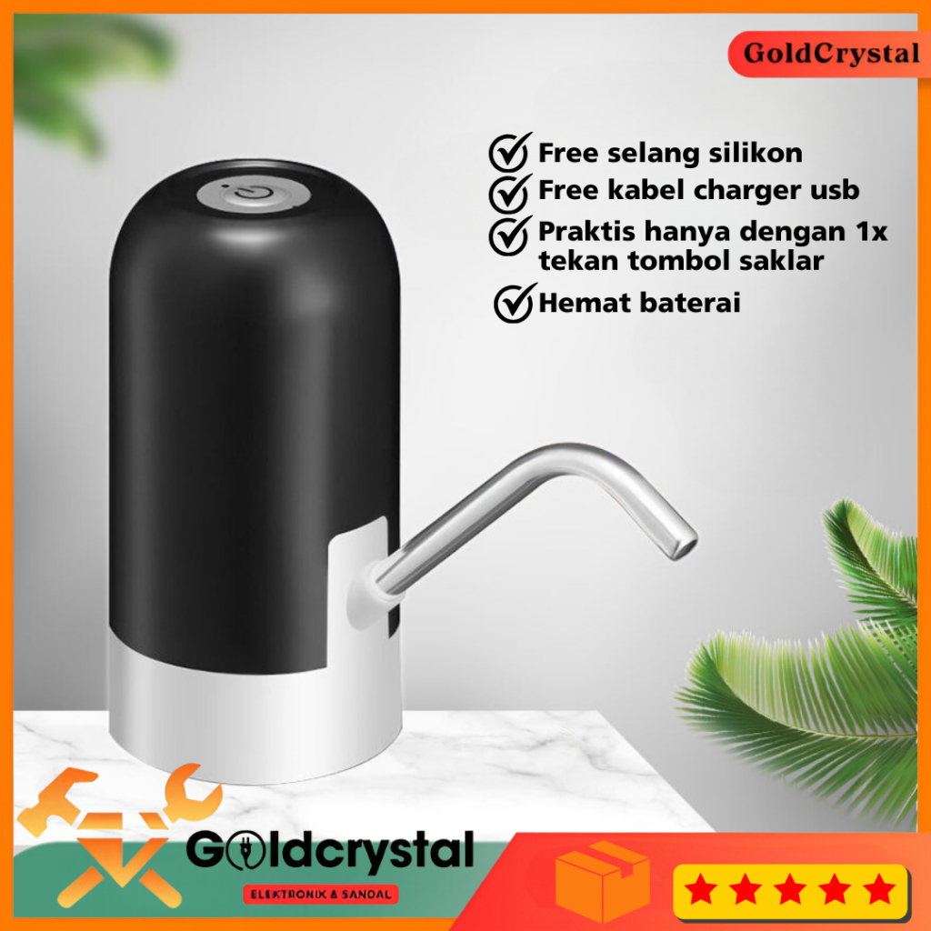 Jual Alat Pompa Galon Elektrik Air Minum 4W Smart Pumping Rechargeable ...