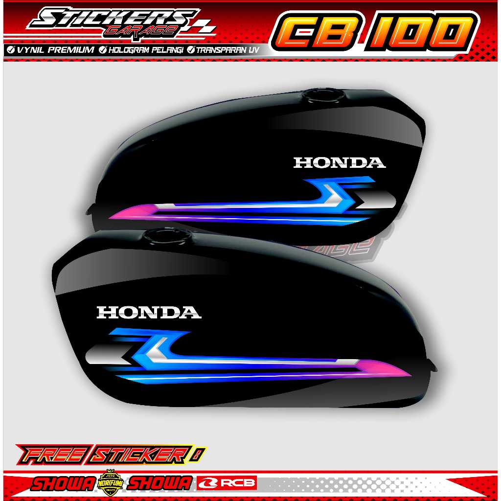 Jual STRIPING VARIASI MOTOR CB 100 HONDA GANK / STICKER LIST MOTOR ...