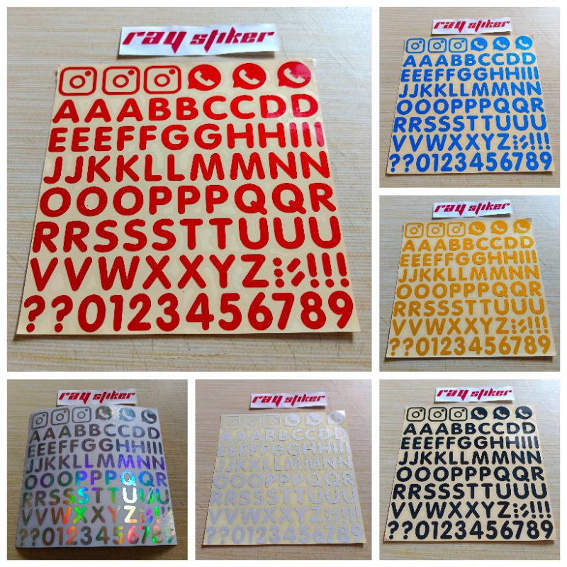 Jual STIKER CUTTING HURUF ABJAD | Shopee Indonesia