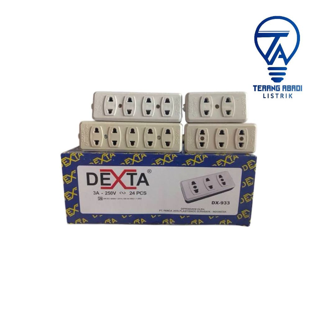 Jual Stop kontak GEPENG Dexta (ecer) | Shopee Indonesia
