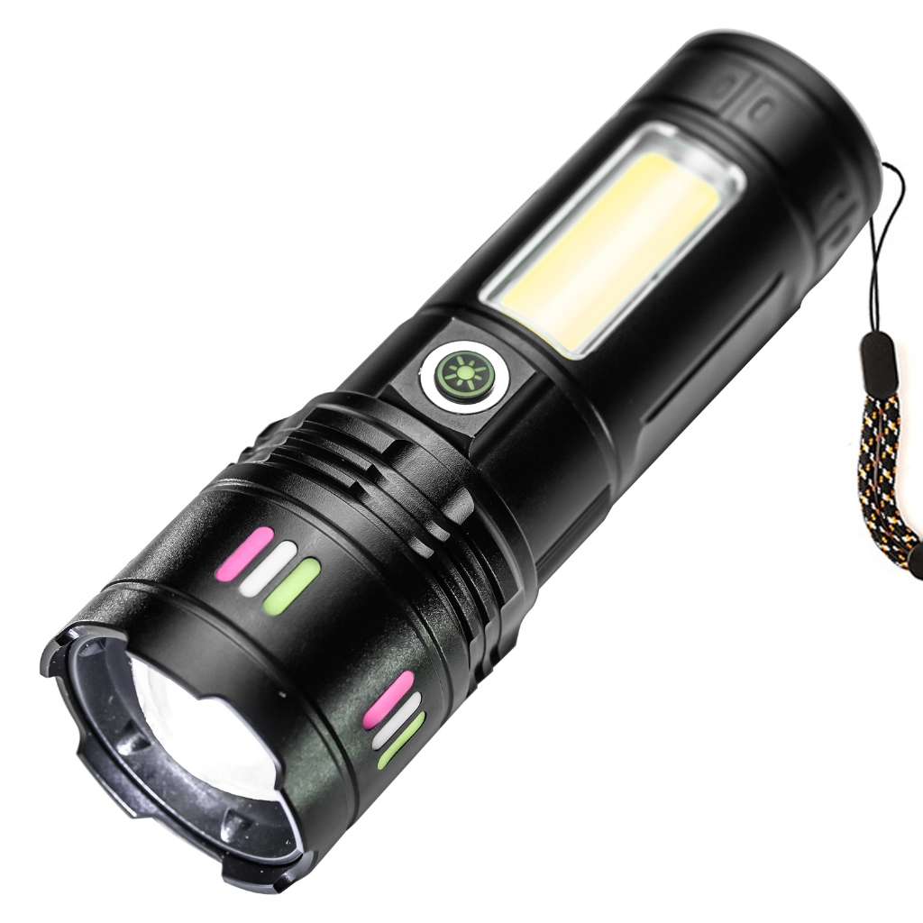 Jual Senter Tangan Zoom In Out Type C 5 Mode Led Waterproof Senter-705 ...