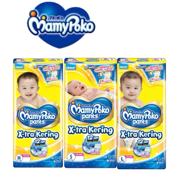 Jual MAMYPOKO Pants standard Extra Kering S38 M32 L28 XL26 XXL24 ...
