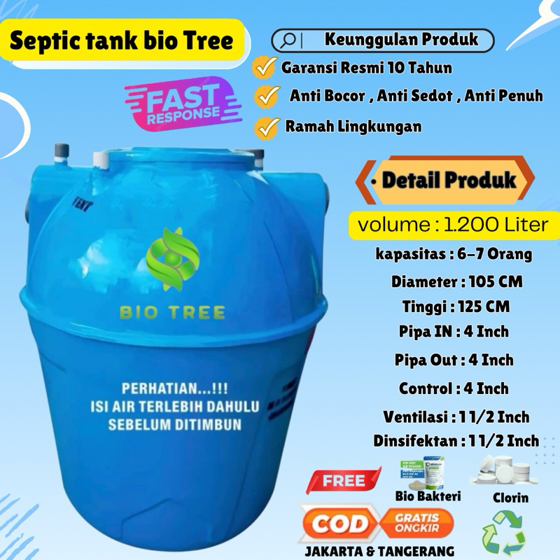 Jual Septic Tank bio 1.200 Liter Biofill , Biofilter , Biotech , Biotree | Shopee Indonesia