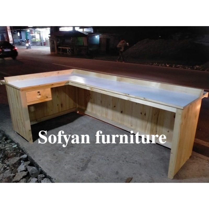 Jual terlaris meja warkop / meja bar minimalis/ meja kasir / meja cafe ...