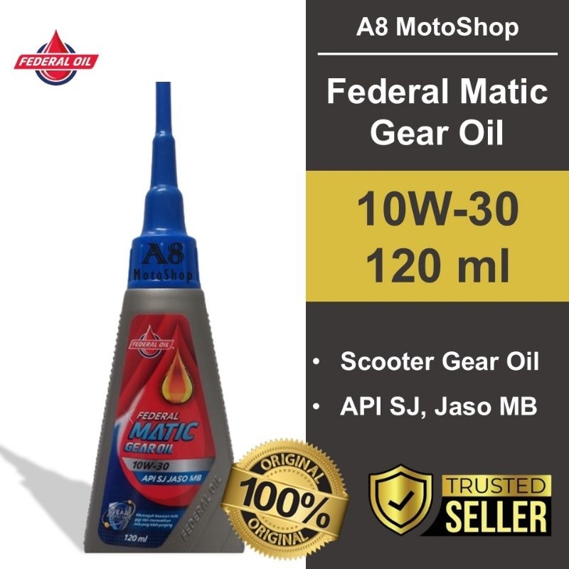 Jual FEDERAL MATIC GEAR OIL 10W-30 (120ML) - OLI GARDAN MOTOR MATIC ...