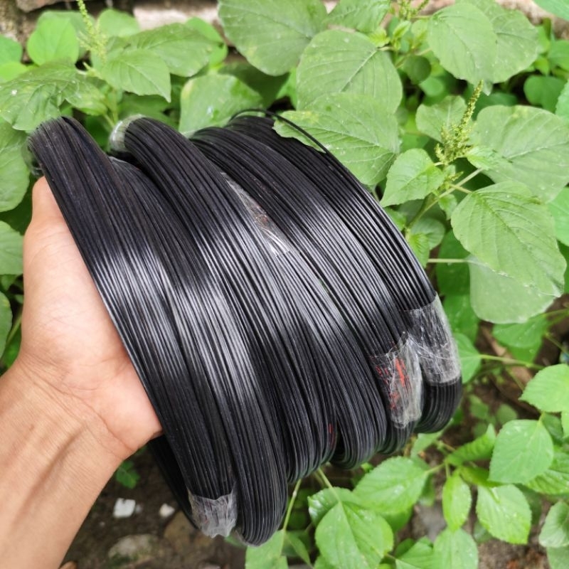 Jual RUJI FIBER HITAM 1,0MM - 2,5MM GLOSY PANJANG 100METER MURAH ...