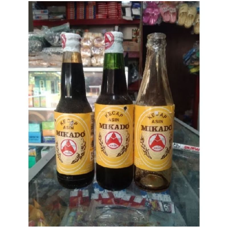 Jual Kecap asin mikado/asli palembang kecap asin mikado botol beling ...