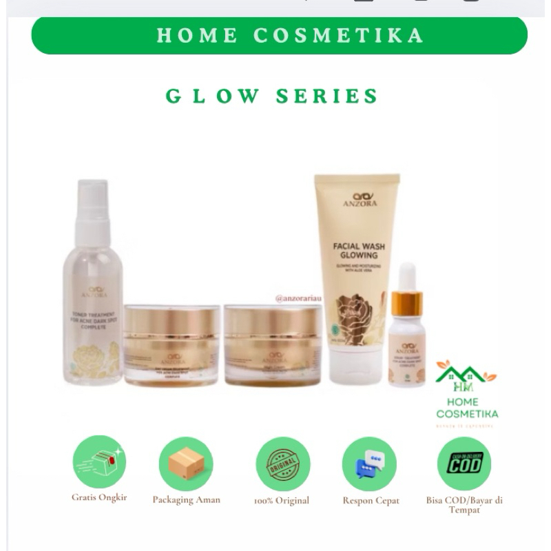 Jual ANZORA PAKET GLOW ORIGINAL 100% | NORMAL, FLEK HITAM | Shopee ...