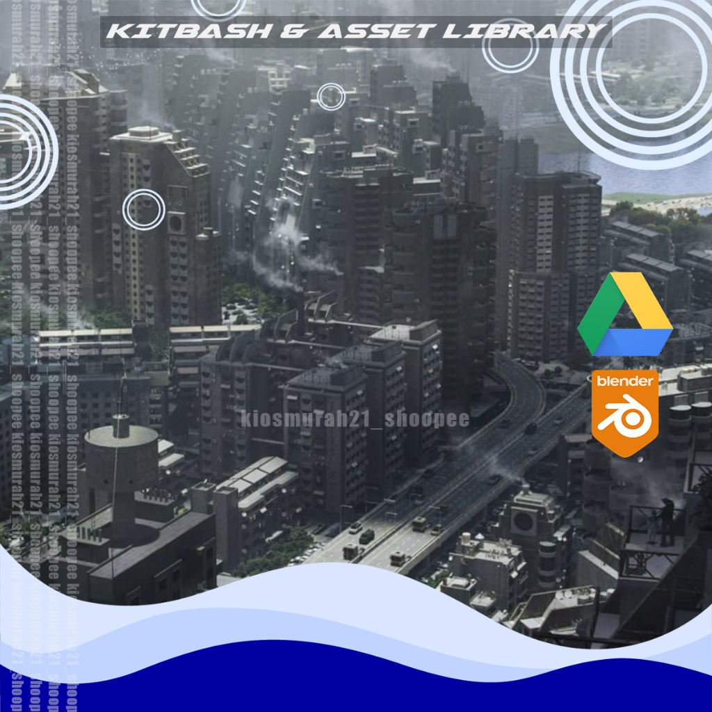 Jual Kitbash3D - Blocks Kitbash 3D Blender 3D Model Asset Library ...