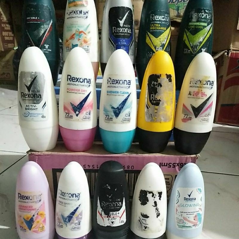 Jual Rexona roll on All varian 45ml rijek stikernya ngelupas dikit | Shopee Indonesia