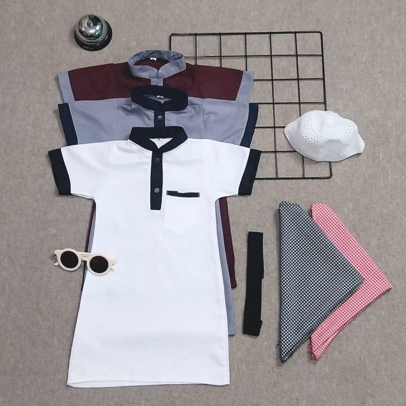 Jual baju jubah anak laki-laki /koko bayi anak usia 0 bulan -24 bulan ...