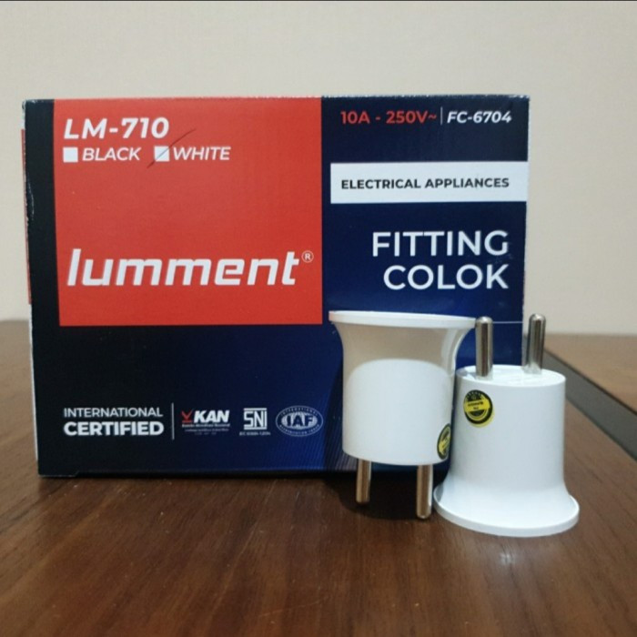 Jual Lumment Fitting Colok LM-710 Putih | Shopee Indonesia