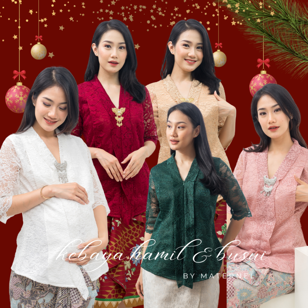 Jual MATERNEL Kebaya hamil kebaya busui brokat modern - bukaan busui ...