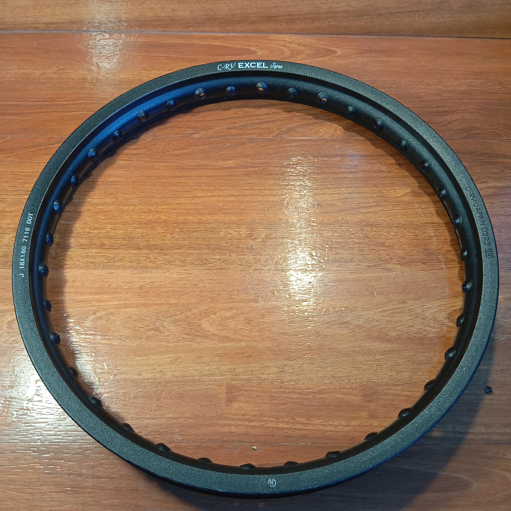 Jual ALLOY CRV EXCEL JAPAN 160 RING 18 HITAM KULIT JERUK - HARGA ...