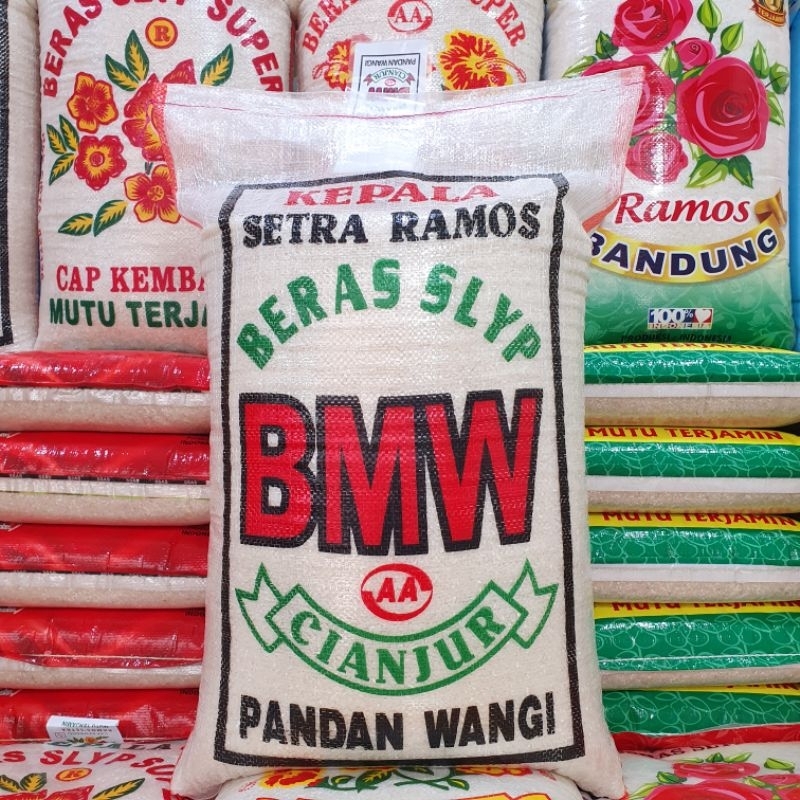 Jual Beras BMW Cianjur Premium Pulen Putih Bersih Murah5kg, 10kg, 20kg ...