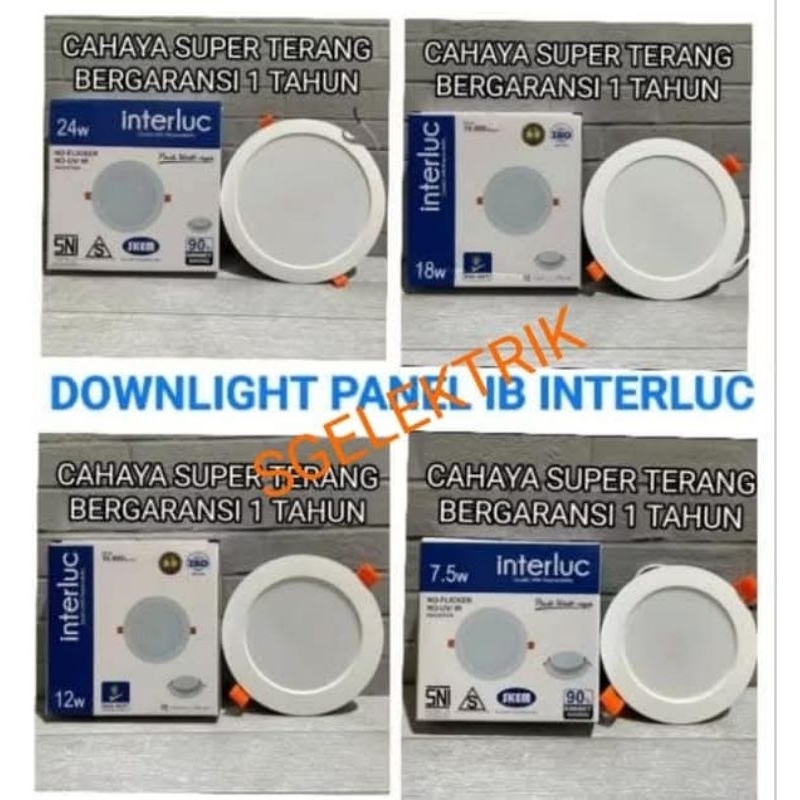 Jual lampu LED downlight/IB panel interluc | Shopee Indonesia