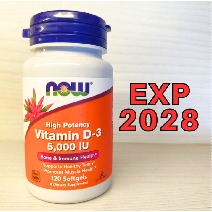 Jual Now Foods Vitamin D3 5000 IU ISI 120 Softgels 240 Softgels | Shopee Indonesia