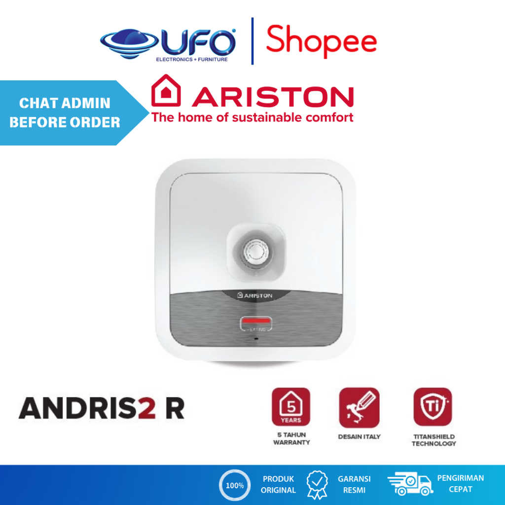 Jual ARISTON AN2-30R WATER HEATER ELECTRIC ANDRIS2 R 30 LITER | Shopee ...