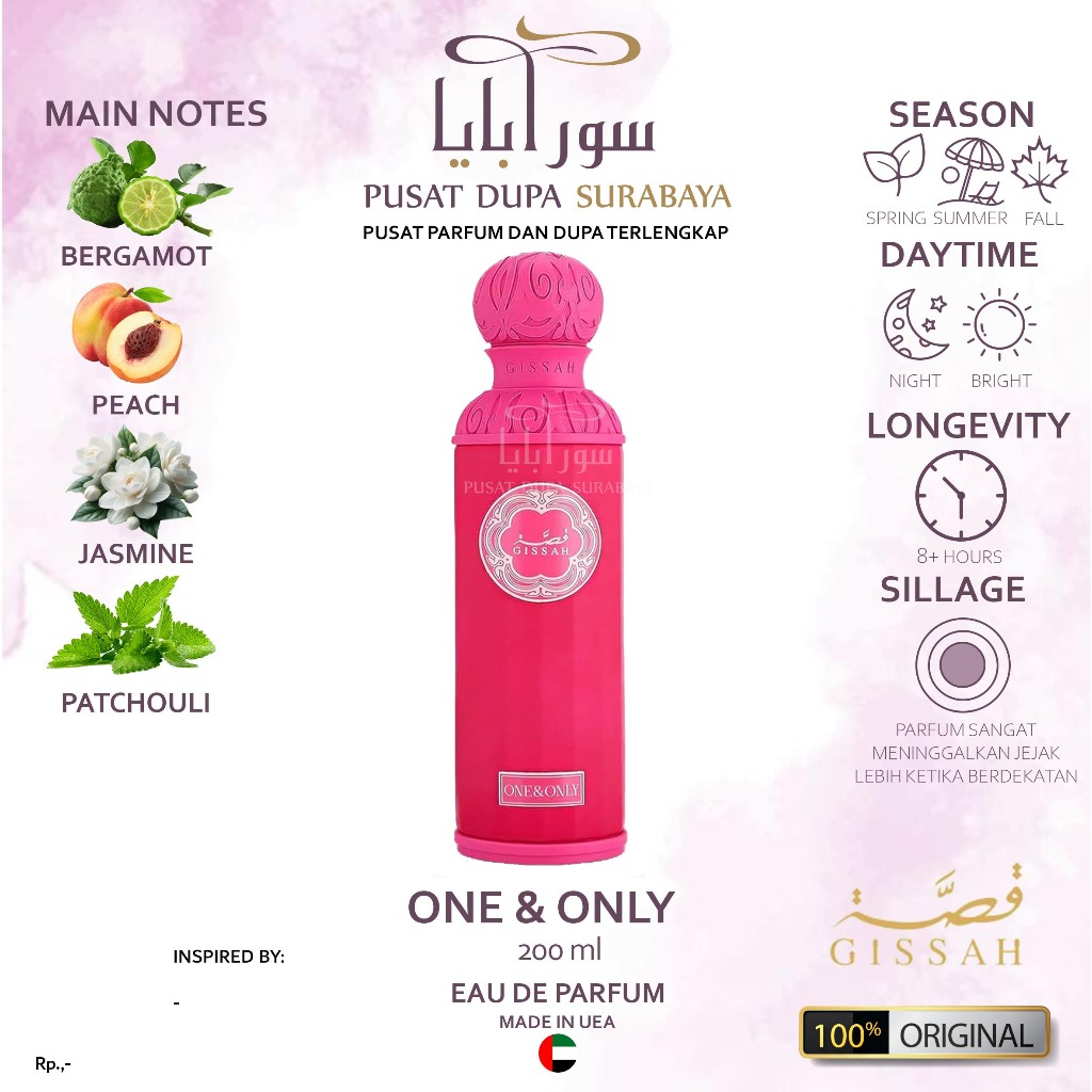 Jual Parfum Arab Premium One & Only by Gissah | Shopee Indonesia