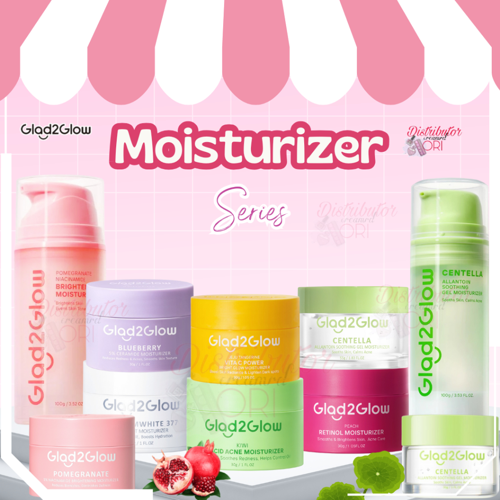 Jual Glad2Glow Centella Moisturizer Gel Repair Skin Barrier 55g/30g ...
