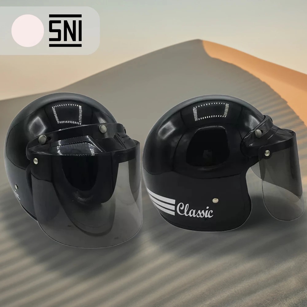 Jual Helm Bogo Dewasa Classic Retro SNI Ori Full Warna Stylish Pria ...