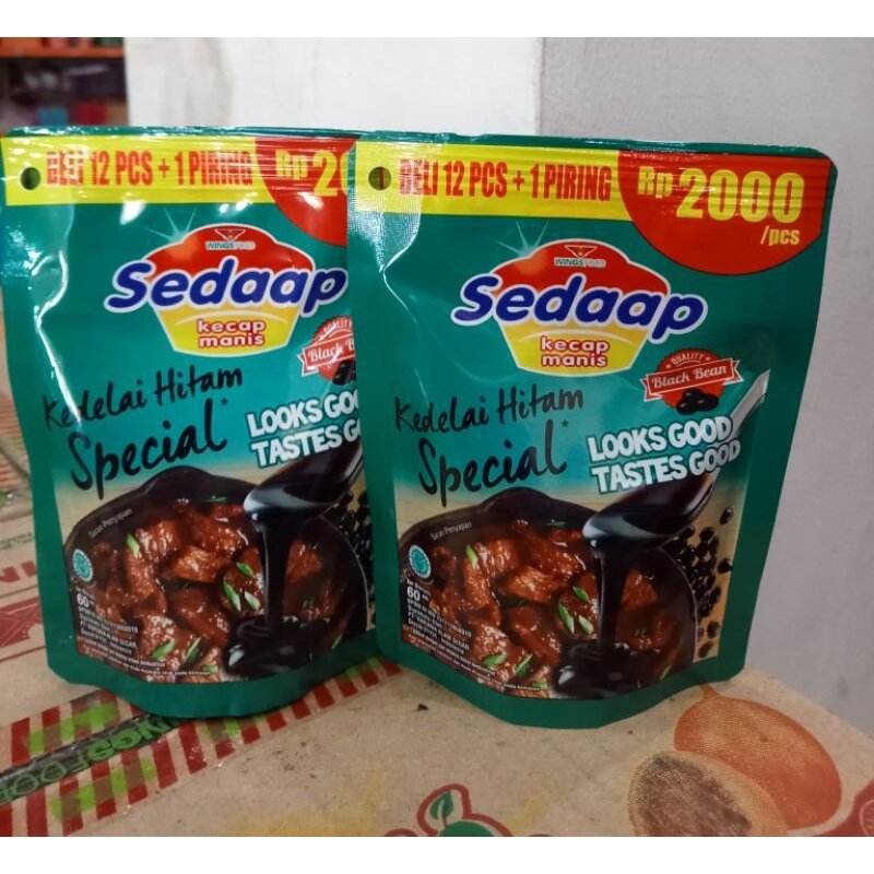 Jual (4-12 PCS) KECAP MANIS Sedap SPECIAL 84g ecer 2000an | Shopee ...