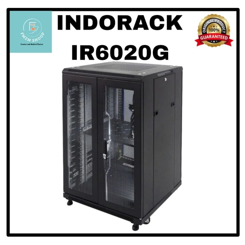 Jual Close Rack INDORACK Glass Door Rack Server 20U Depth 600mm ...