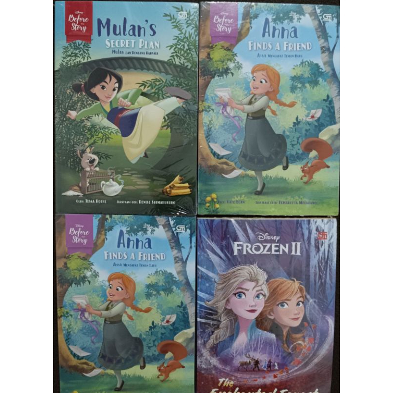 Jual Gramedia Disney Before Story Mulan Frozen Anna buku anak | Shopee ...