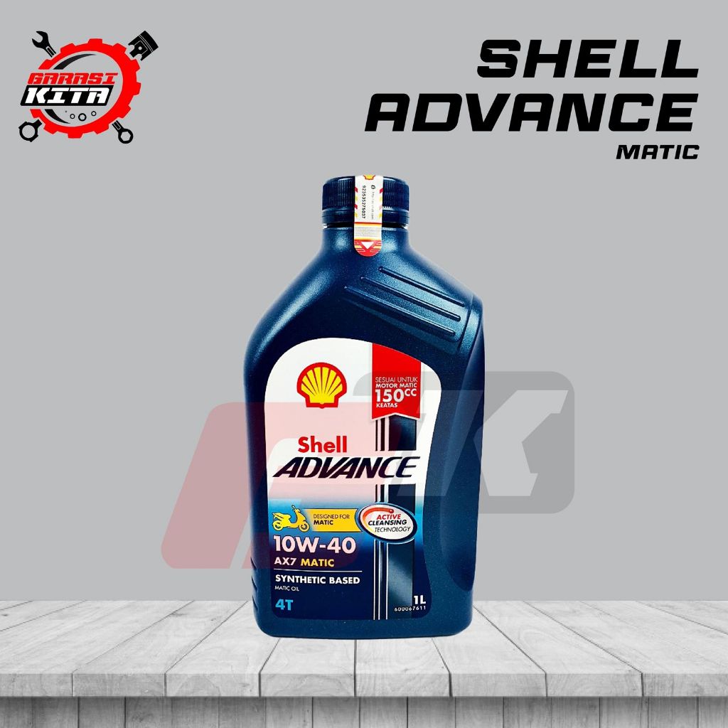 Jual OLI MOTOR MATIC OLI SHELL MATIC ADVANCE AX7 SCOOTER 10W-40 1L ...