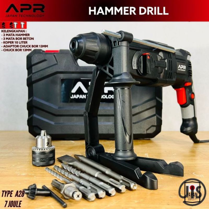 Jual Mesin bor hammer drill APR type A28 5 fitur bobok beton besi kayu ...