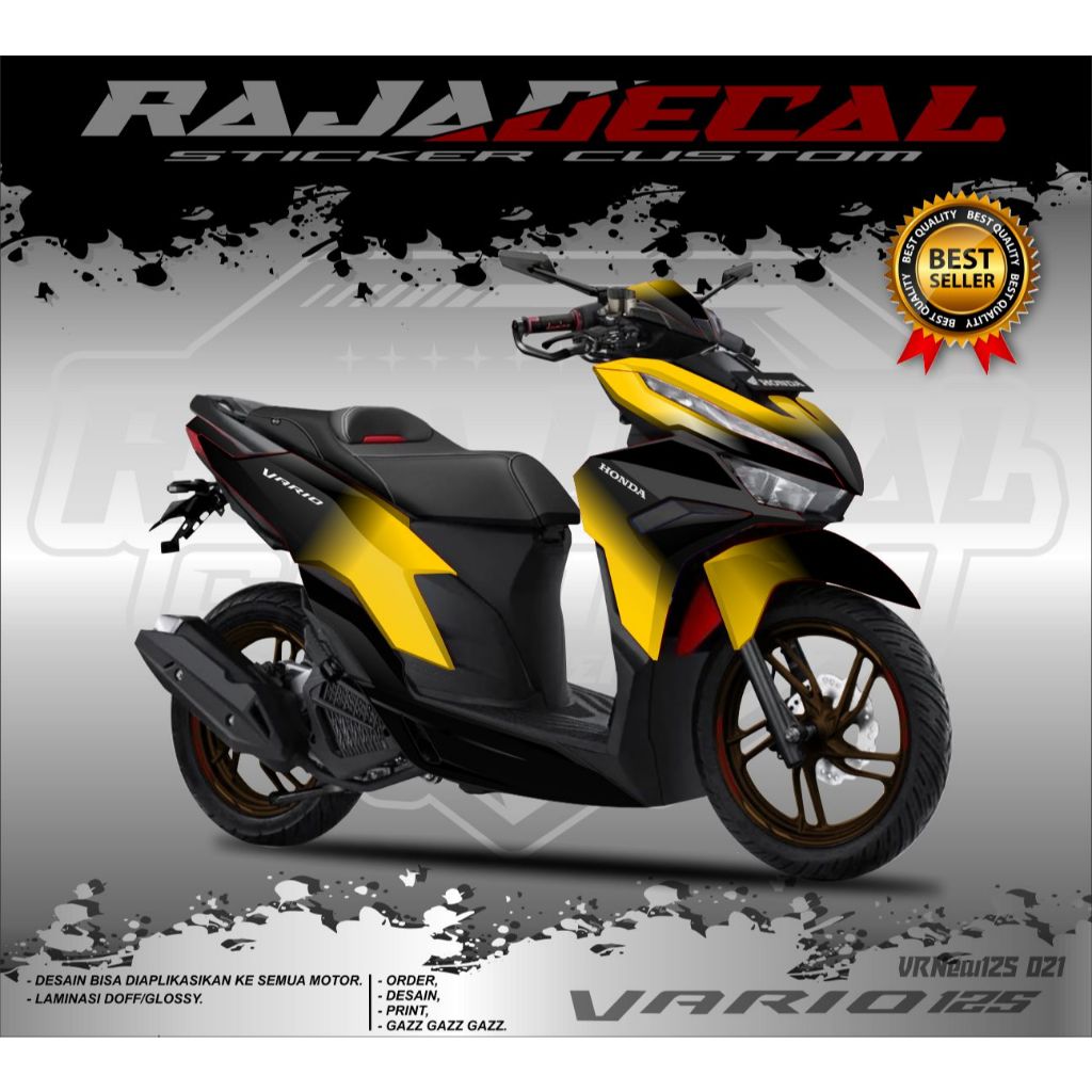 Jual Decal Sticker Honda Vario New 125 2023 2024 Full Body - Stiker Vario New 125 Gen 2 Desain ...