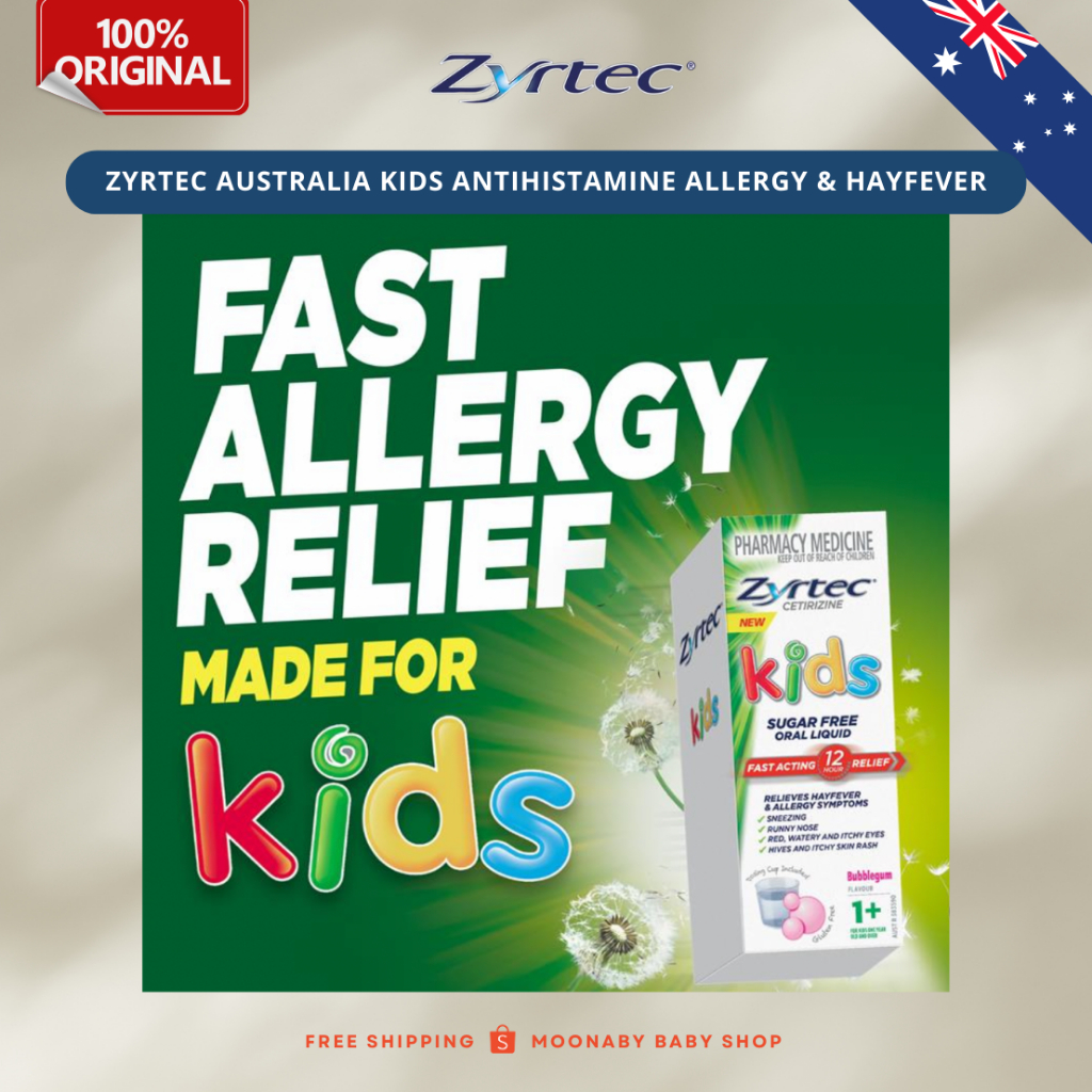 Jual Exp 11/2027 Zyrtec Australia Kids Antihistamine Allergy & Hayfever ...