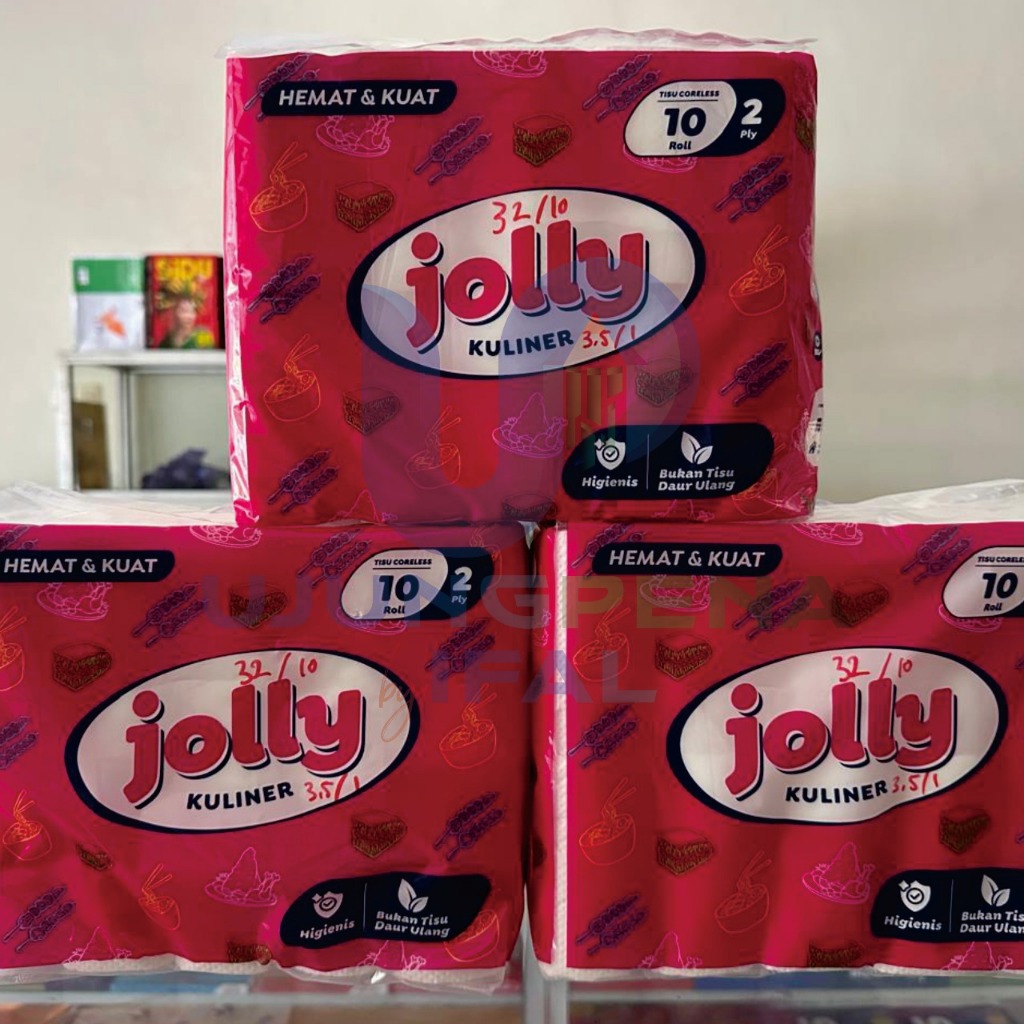 Jual Tisue Tisu JOLLY ROLL Coreless Tissue (1 pack isi 10 roll ...