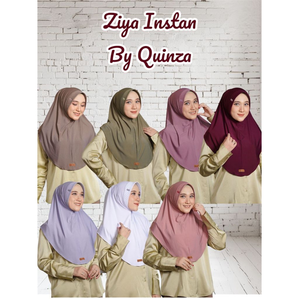 Jual Quinza // Ziya Instan Jilbab Jersey Terbaru By Quinza / Kerudung ...