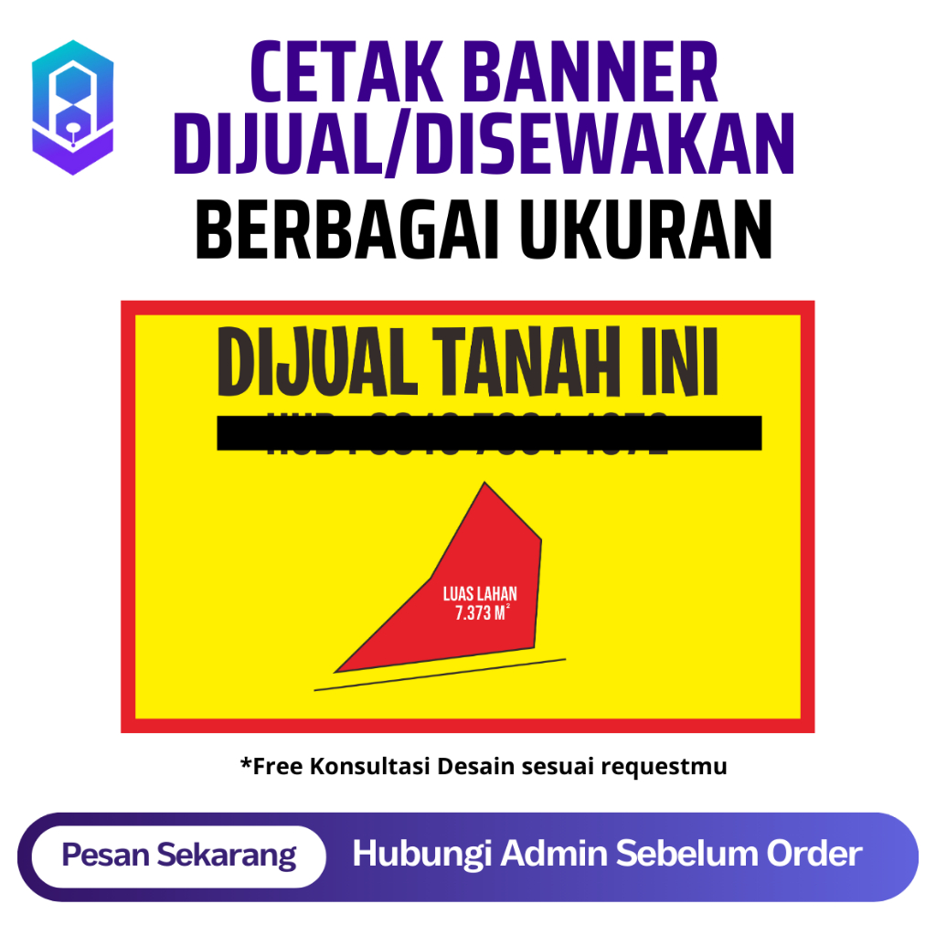 Jual Desain Cetak Spanduk Banner Rumah Dijual, Rumah Disewakan, Ruko ...