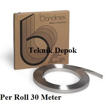 Jual Plat Band Stainless 1/2 Inch x 30 Meter Plat Strapping Bandimex 12 ...