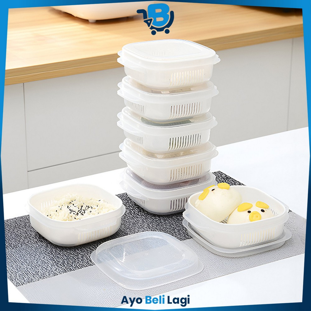 Jual Tempat Nasi Wadah Penyimpanan Makanan dengan Tirisan Food ...