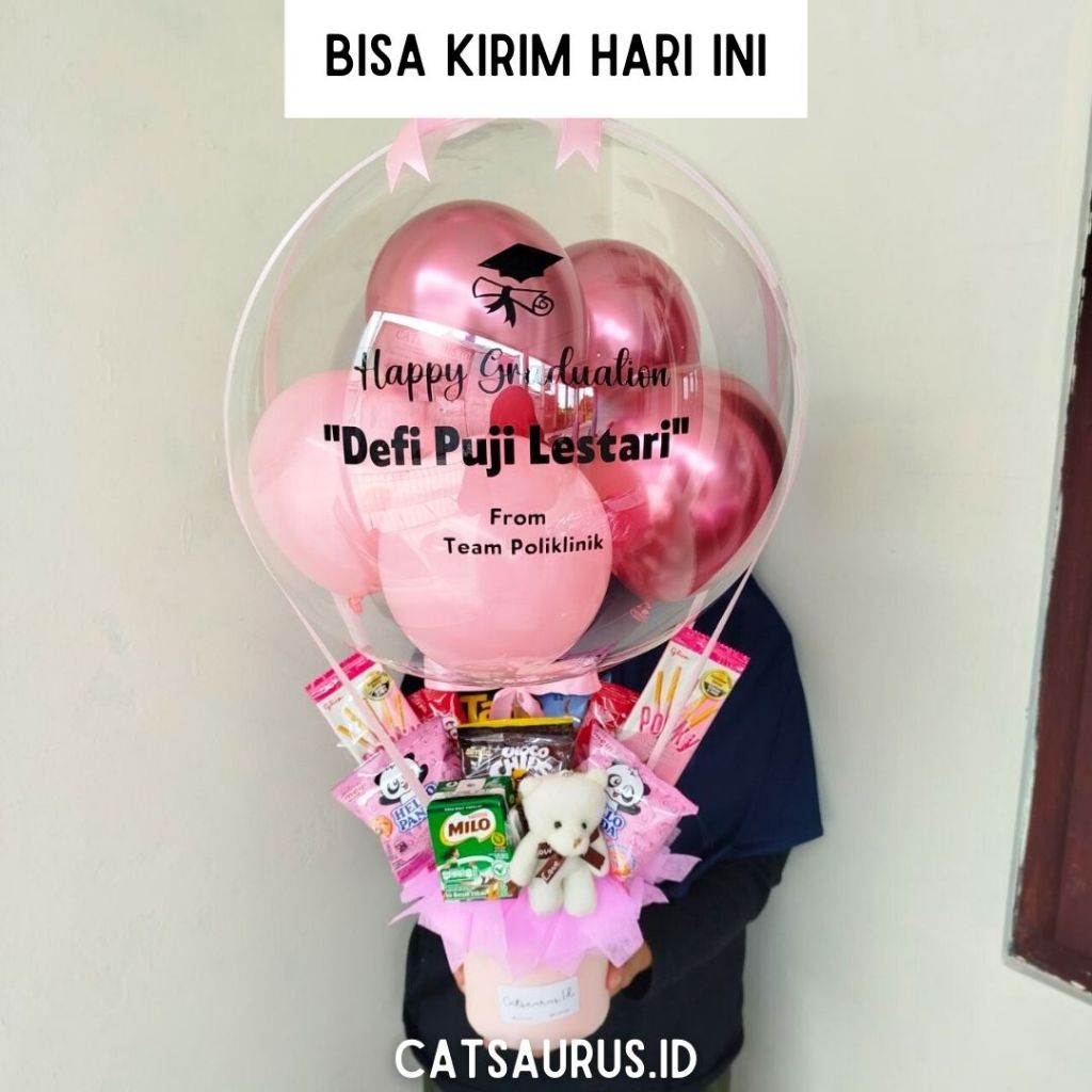 Jual Buket Balon Snack Bucket Snack Wisuda Bouquet Balon Wisuda Ulang ...